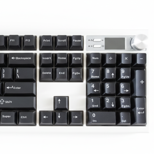 WOB/ BOW Monochrome Keycap Set — Cherry Profile | 126-Key | Typified