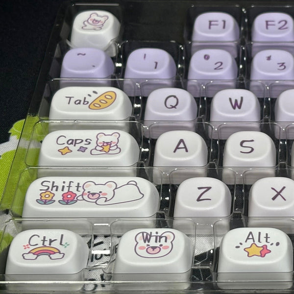 Cute Bear Keycap — MOA Profile | 133-key | Typified