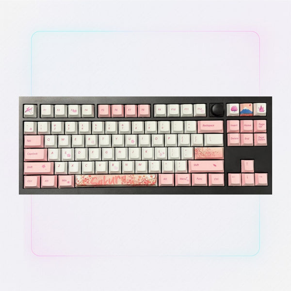 Pink Sakura Keycap — Cherry Profile | 108-key | Typified