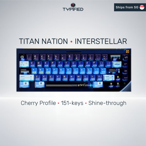 Interstellar Keycap Set — Cherry Profile | 151-Key | Typified